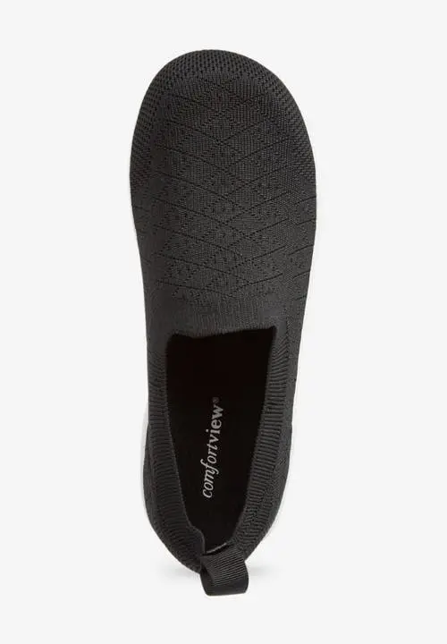 COMFORTVIEW Ivan Arch Slip-on Flat - Black