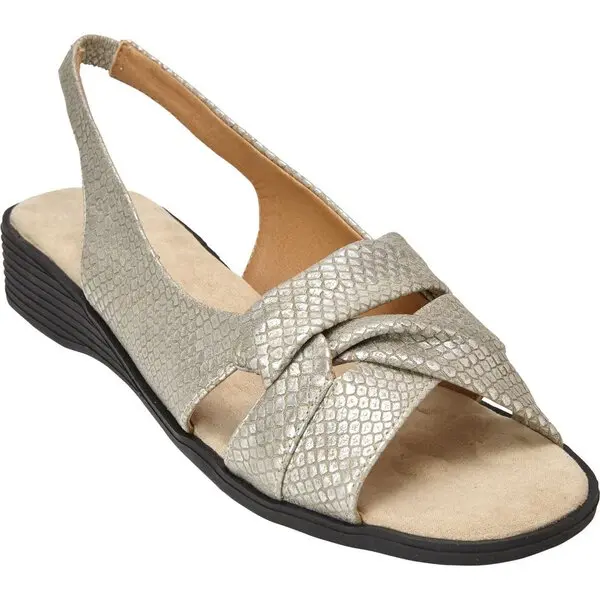 COMFORTVIEW The Pearl Sandal - Silver