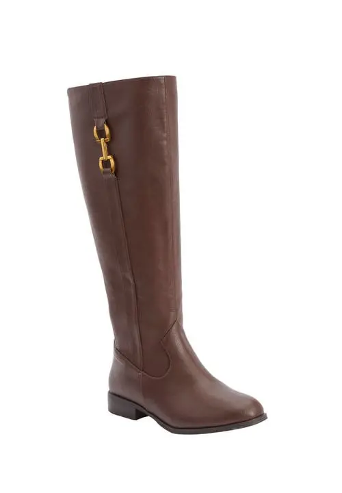 COMFORTVIEW Azalia Wide Calf Boot - Brown
