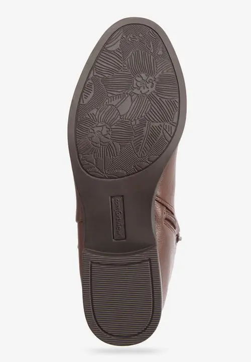 COMFORTVIEW Azalia Wide Calf Boot - Brown