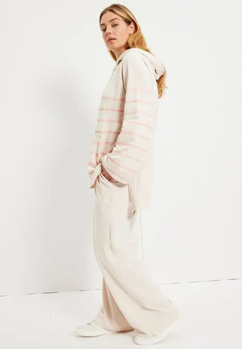 JUNE + VIE Bell-sleeve French Terry Pullover - Mountain Spring