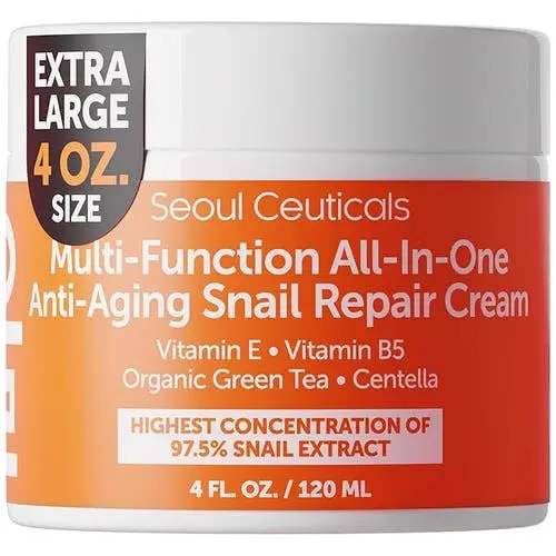 SEOUL CEUTICALS Korean Skincare Multi-funcion All-in-one Anti Aging Snail Repair Cream - White