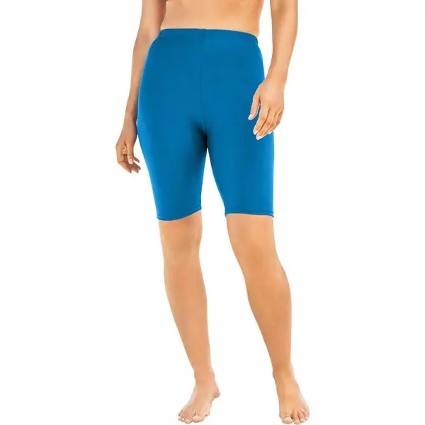 SWIM 365 High-waist Full-coverage Swim Bike Short - Azure Blue