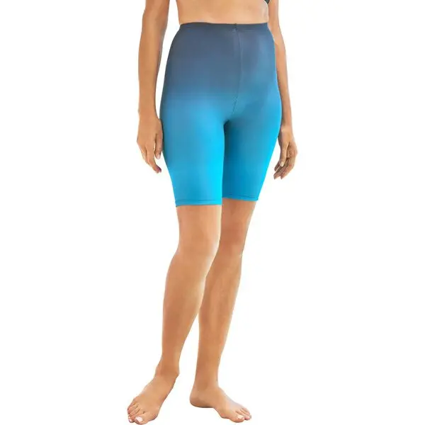 SWIM 365 High Waist Full Coverage Swim Bike Short - Dip Dye