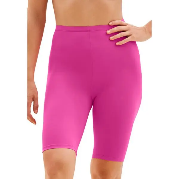 SWIM 365 High-waist Full-coverage Swim Bike Short - Fluorescent Pink