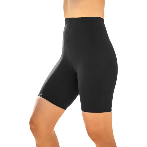 SWIM 365 Tummy Control Swim Shorts With 8" Inseam - Black
