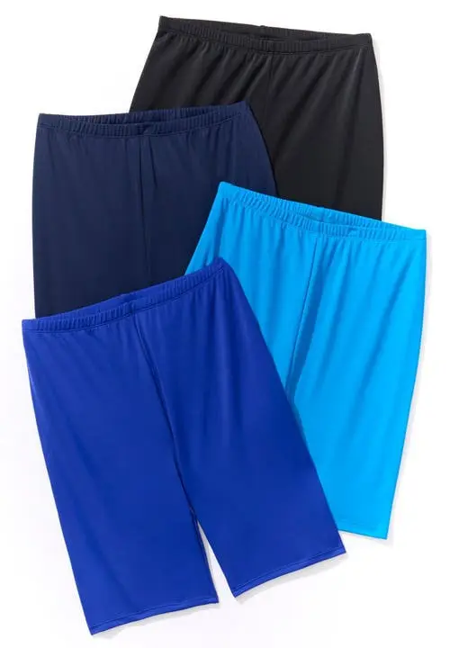 SWIM 365 Tummy Control Swim Shorts With 8" Inseam - Black