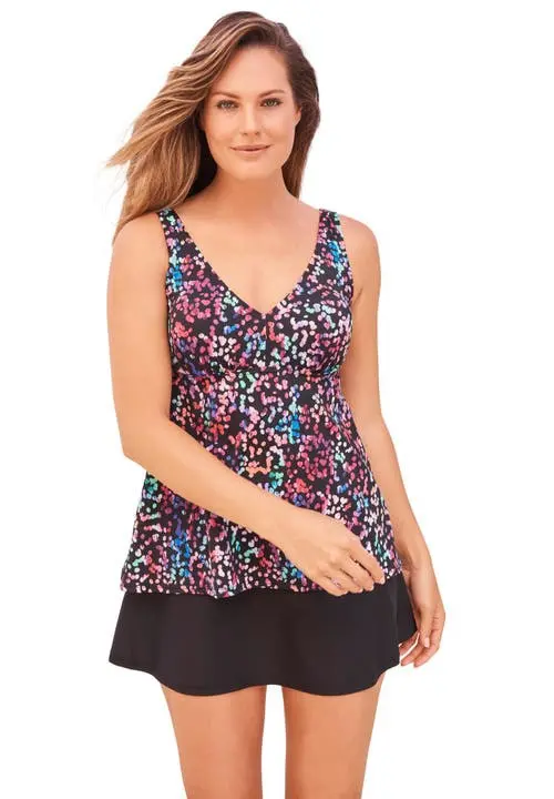 SWIM 365 Flowy Tankini Top - Party Multi