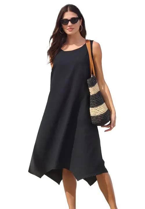 SWIM 365 Brrr° Cooling Sharktail Cover Up - Black
