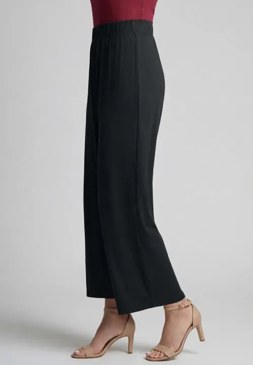 JESSICA LONDON Stretch Knit Wide Leg Palazzo Pants