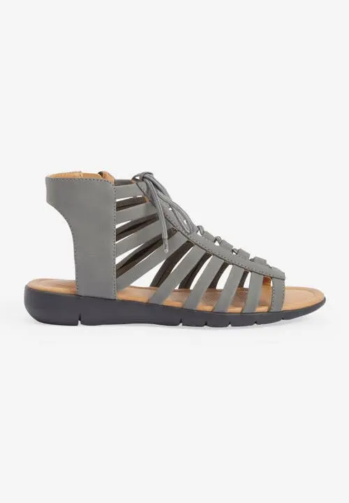 COMFORTVIEW Renata Gladiator Sandal - Grey
