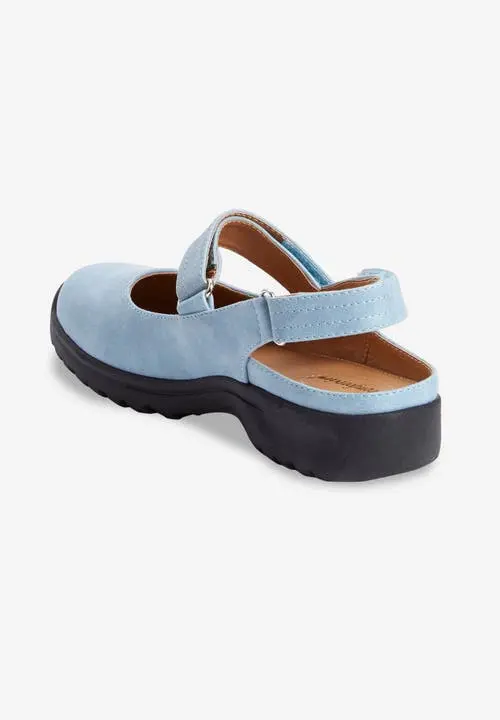 COMFORTVIEW Joelle Slingback Shoe With Adjustable Straps