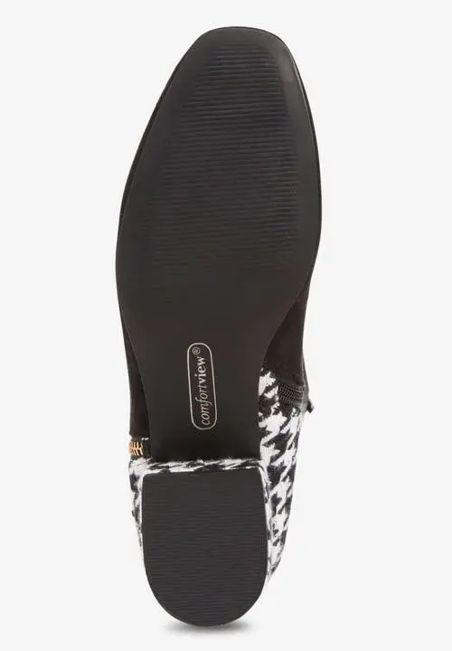 COMFORTVIEW Emerald Wide Calf Boot - Houndstooth