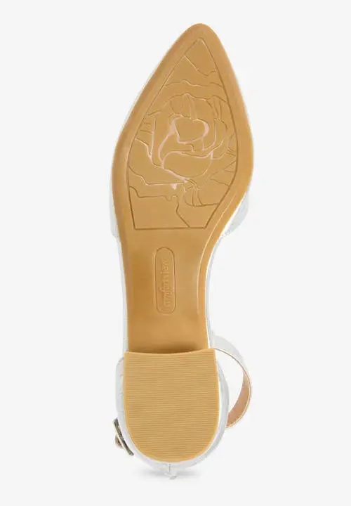 COMFORTVIEW The Loucia Pump With Adjustable Buckle And Hidden Elastic - Silver