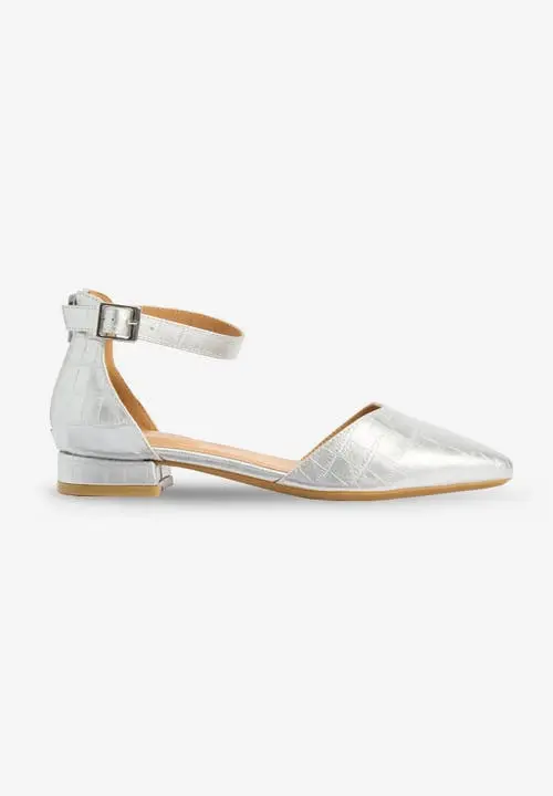 COMFORTVIEW The Loucia Pump With Adjustable Buckle And Hidden Elastic - Silver