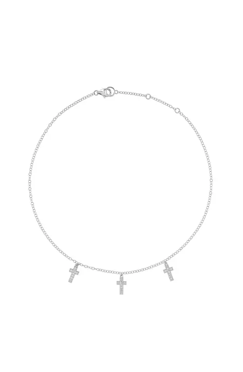 Sheryl Lowe Diamond Cross Dangle Necklace