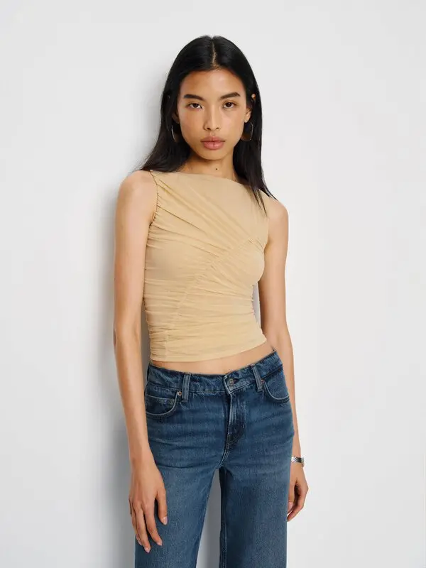 REFORMATION Rosie Knit Top - Ivory