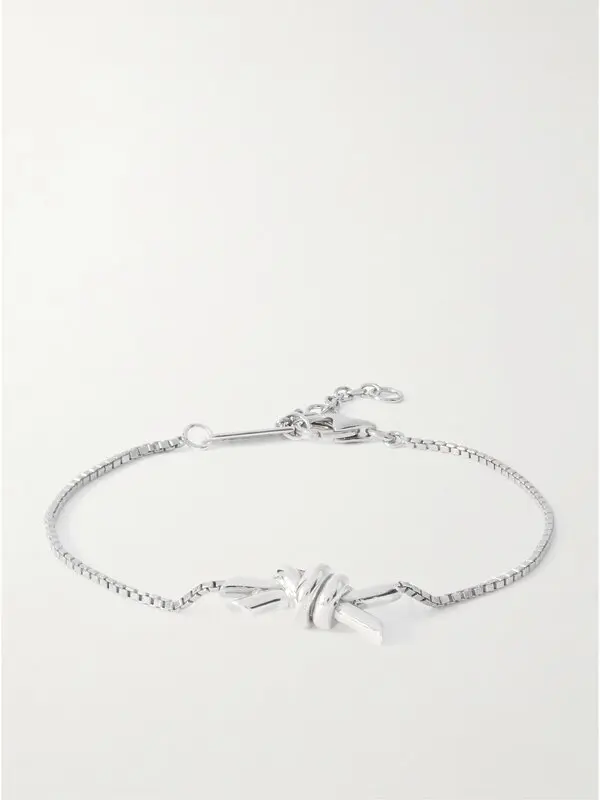 Bottega Veneta Knot Bracelet - Silver