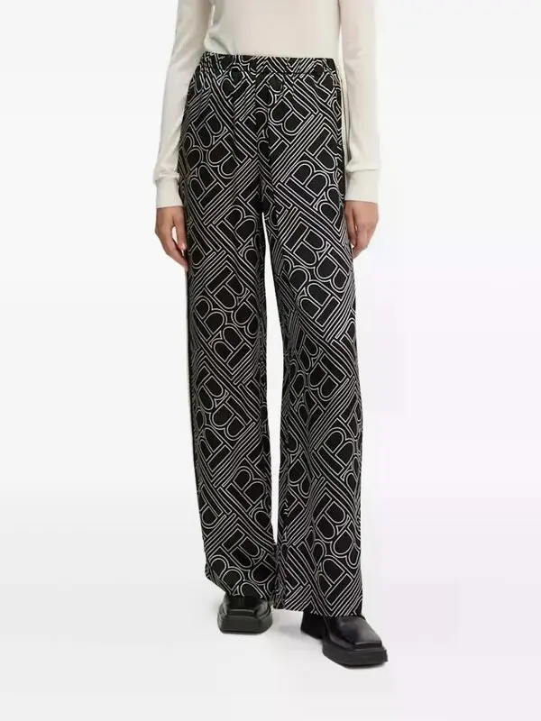 BRUUNS BAZAAR Logo-pattern Trousers