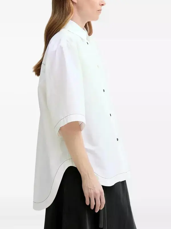 AERON Short-sleeve Curved Hem Shirt