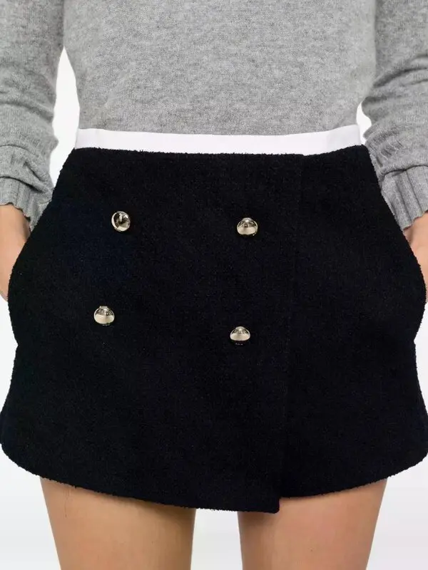 Maje Button-detailed Double-breasted Shorts