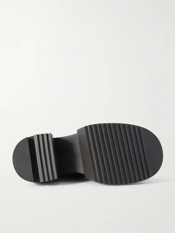 Rick Owens Beatle Bogun Exaggerated-sole Chelsea Boots - Brown