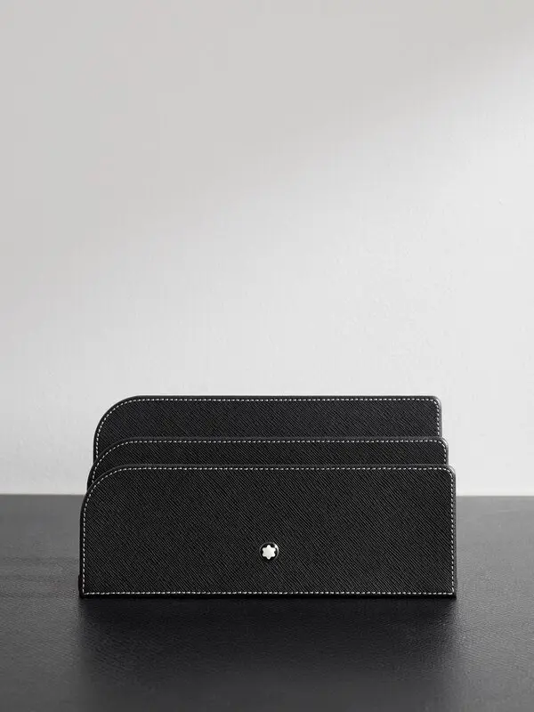 Montblanc Cross-grain Leather Letter Rack