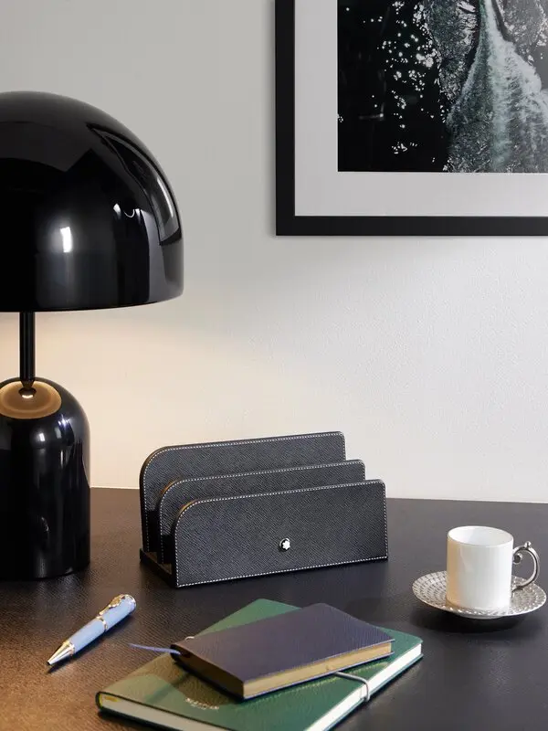 Montblanc Cross-grain Leather Letter Rack