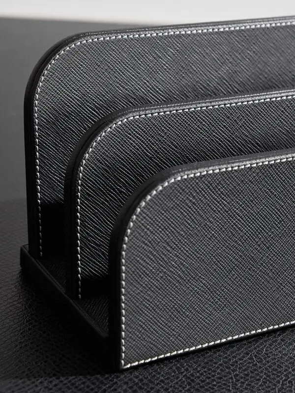 Montblanc Cross-grain Leather Letter Rack