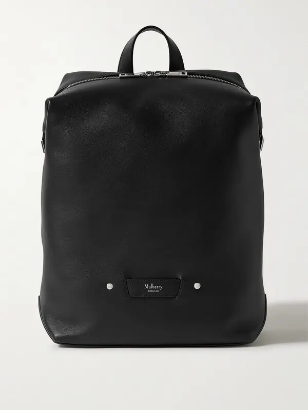 Mulberry Rye Full-grain Leather Backpack - Black