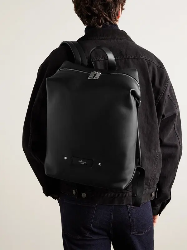 Mulberry Rye Full-grain Leather Backpack