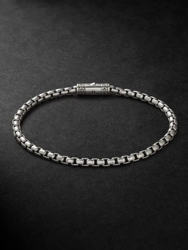 John Hardy Sterling Box Chain Bracelet - Silver