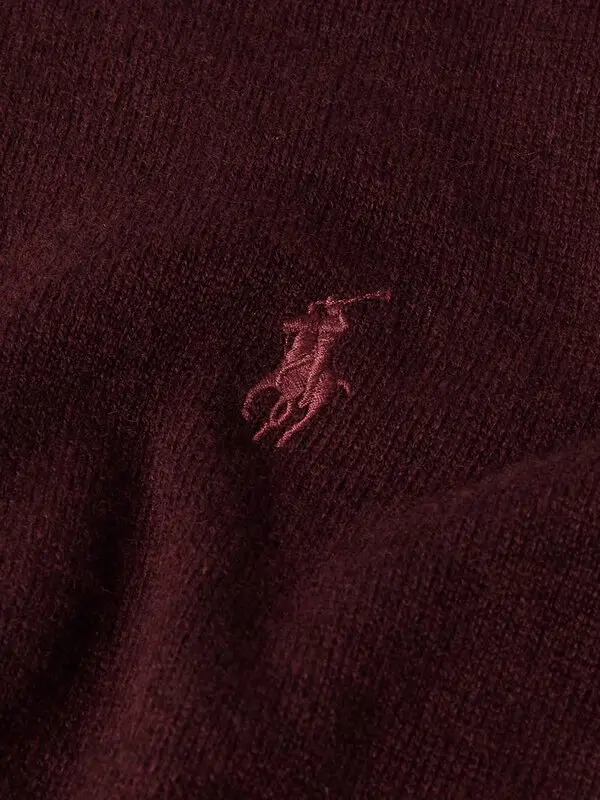 Polo Ralph Lauren Logo-embroidered Wool Half-zip Sweater