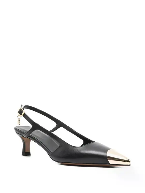 Maje 50mm Slingback Leather Pumps
