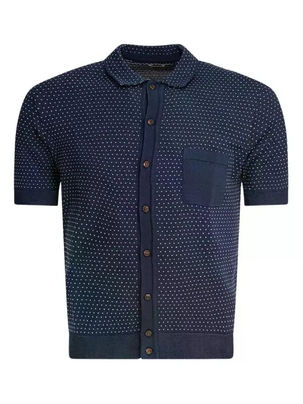 RAKKI Polka-dot Button-down Shirt
