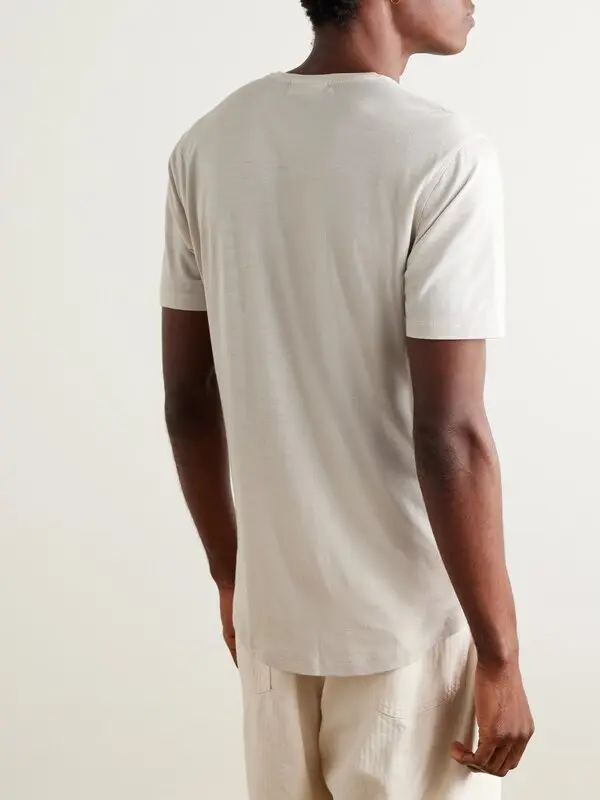Orlebar Brown Ob-t Slim-fit Merino Wool-jersey T-shirt - Neutrals