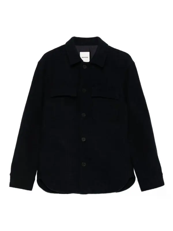 Sandro Wool Flap-pocket Overshirt