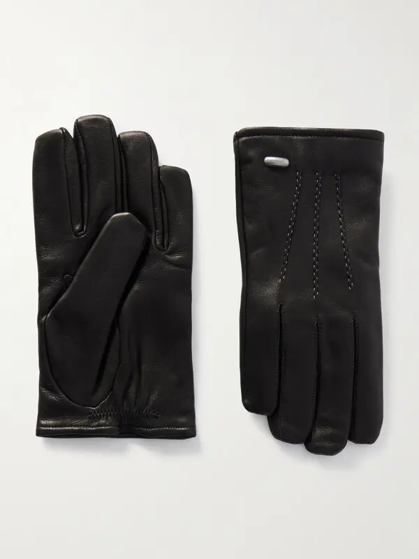 Our Legacy Leather Gloves - Black