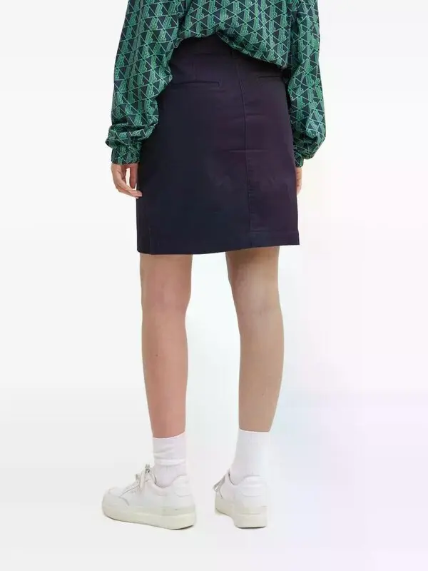 Gant Button-fastening Twill Mini Skirt