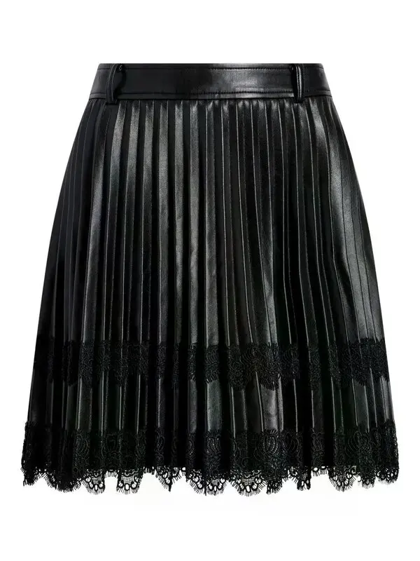 Cinq À Sept Pleated Skirt With Lace Trim