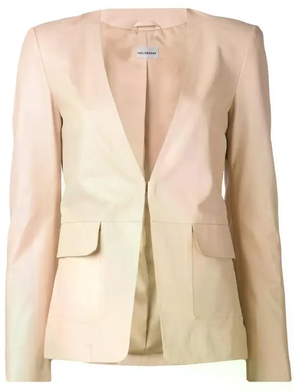 Philosophy Di Lorenzo Serafini Structured Sheepskin Blazer - Pink