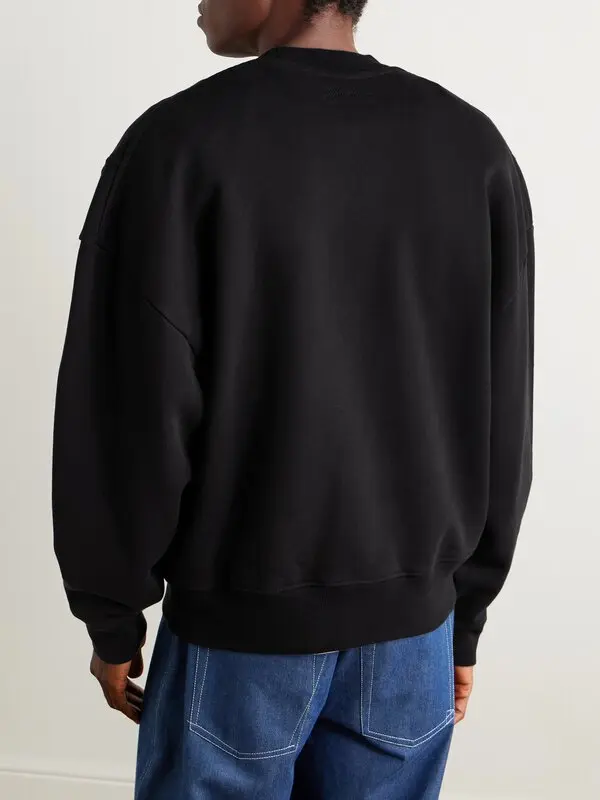 Jacquemus Logo-embroidered Cotton-jersey Sweatshirt