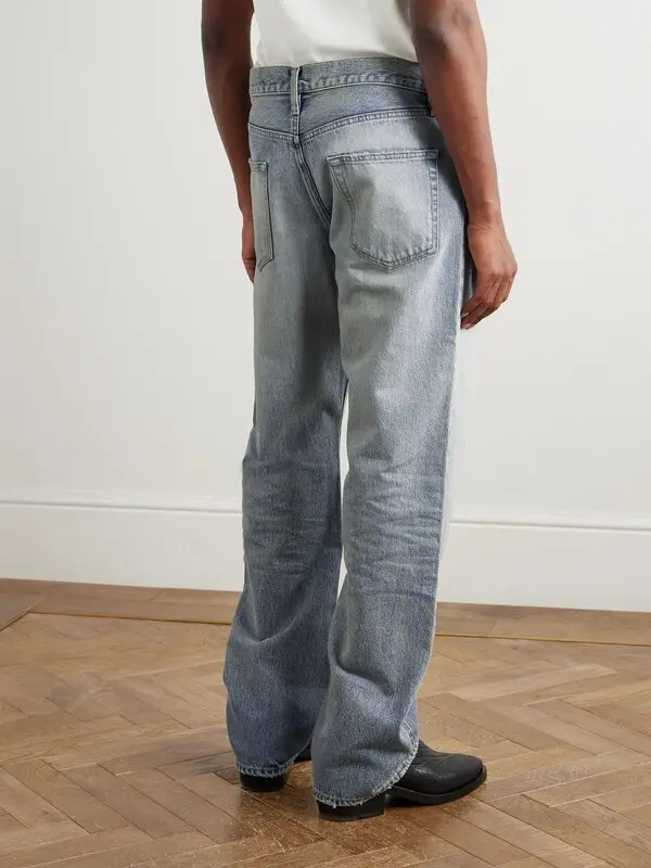 Fear Of God Straight-leg Logo-appliquéd Jeans