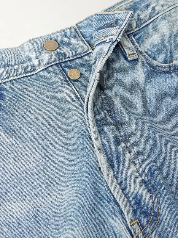 Fear Of God Straight-leg Logo-appliquéd Jeans