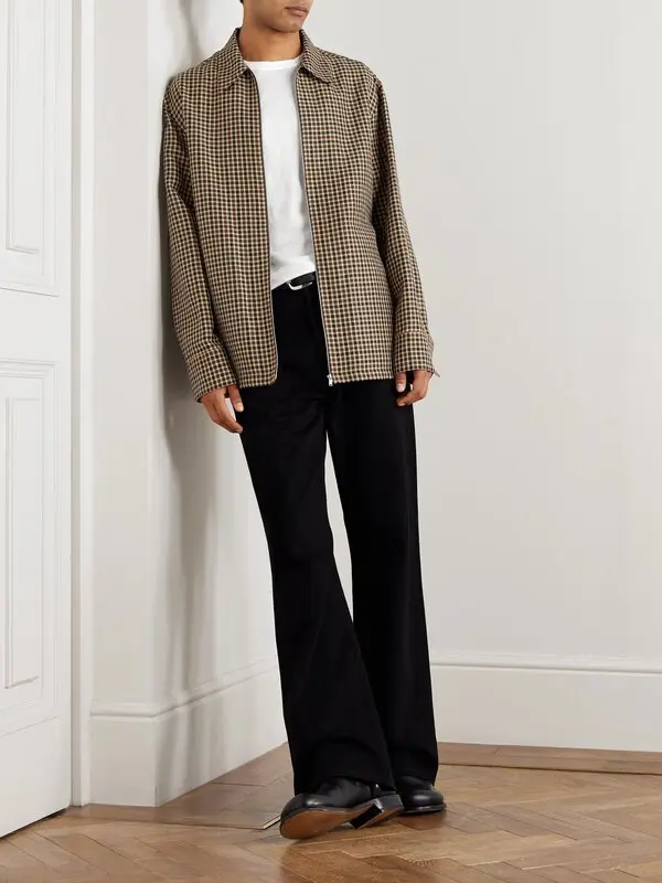 JIL SANDER Wool And Linen-blend Overshirt
