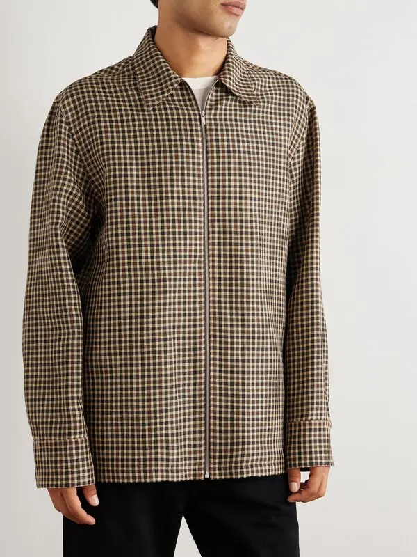 JIL SANDER Wool And Linen-blend Overshirt