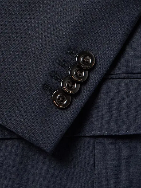 Boglioli K-jacket Wool-blend Suit Jacket - Blue