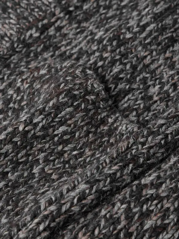 Altea Shawl-collar Double-breasted Knitted Cardigan