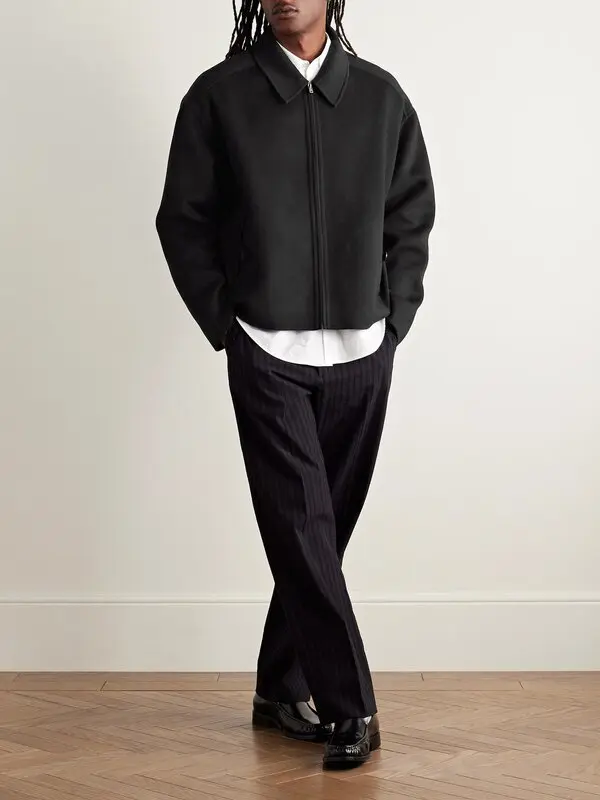 Acne Studios Double-faced Wool And Cashmere-blend Felt Jacket - Black