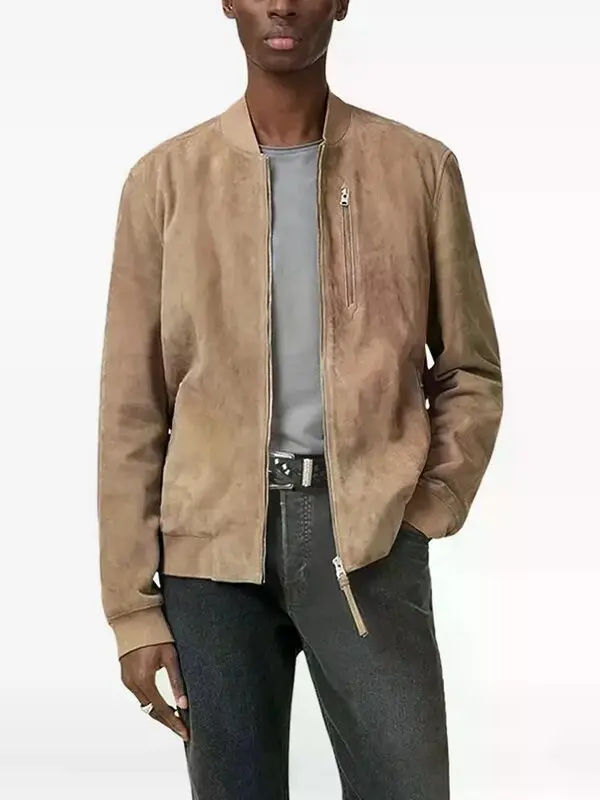 ALLSAINTS Kemble Suede Bomber Jacket